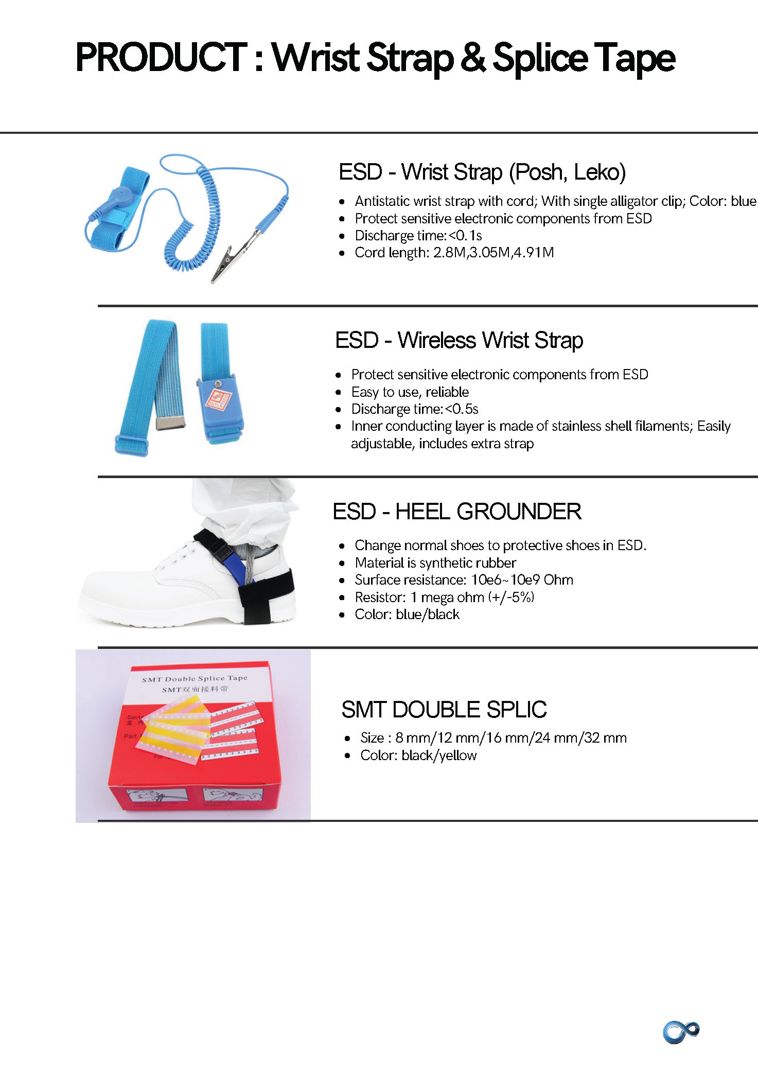 Wrist Strap & Splice Tape & Table mat & Curtain - BW INFINITY